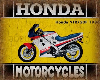Honda Motorcycle Poster - Etsy UK