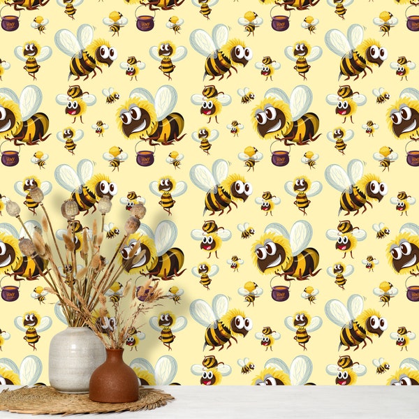 Bee Wallpaper - Etsy