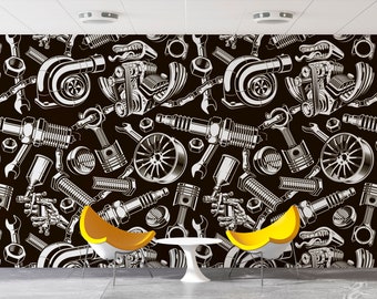Toy Car Wallpaper Toy Vehicle Wall Sticker Removable Room Wall - Etsy