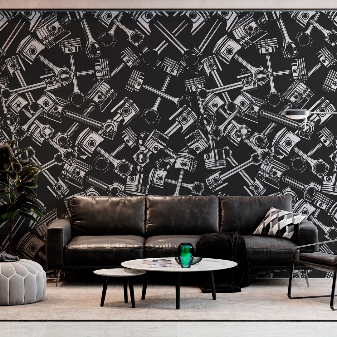 Car Engine Piston Wallpaper Car Parts Removable Peel and Stick ...