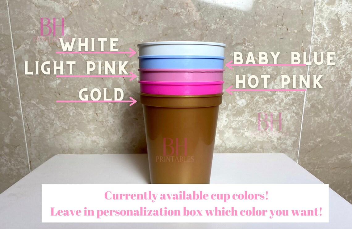 Personalized Zodiac Birthday Cups Birthday Decoration Big - Etsy