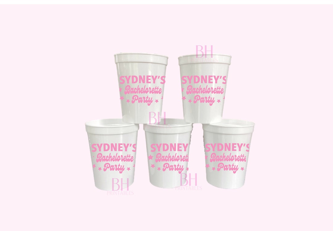 Custom Bachelorette Party Cups, Bachelorette Party Decor, Bachelorette ...