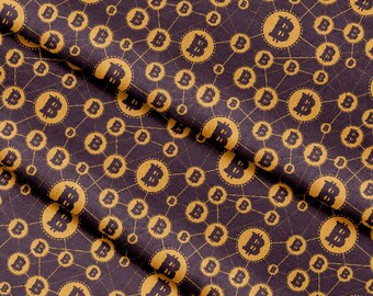 Bitcoin Fabric | Etsy