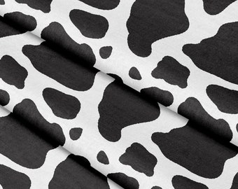 Cow Print Fabric | Etsy