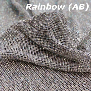 Rhinestone Sheet, Crystal Fabric, Rhinestone Panel - Etsy