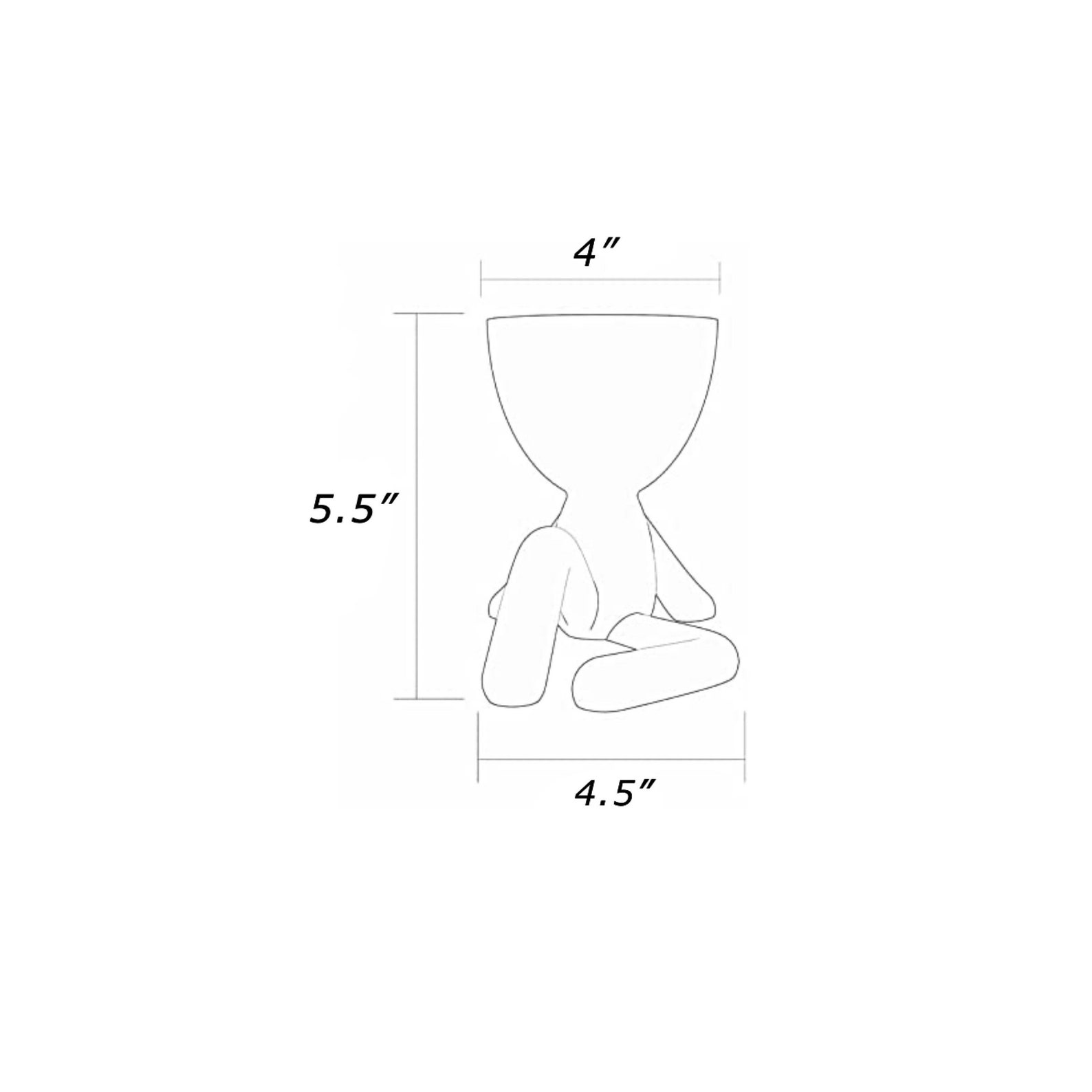 Casual Big Bob Planter "quartet" | Plant Buddy | Plant Holder | Unique ...
