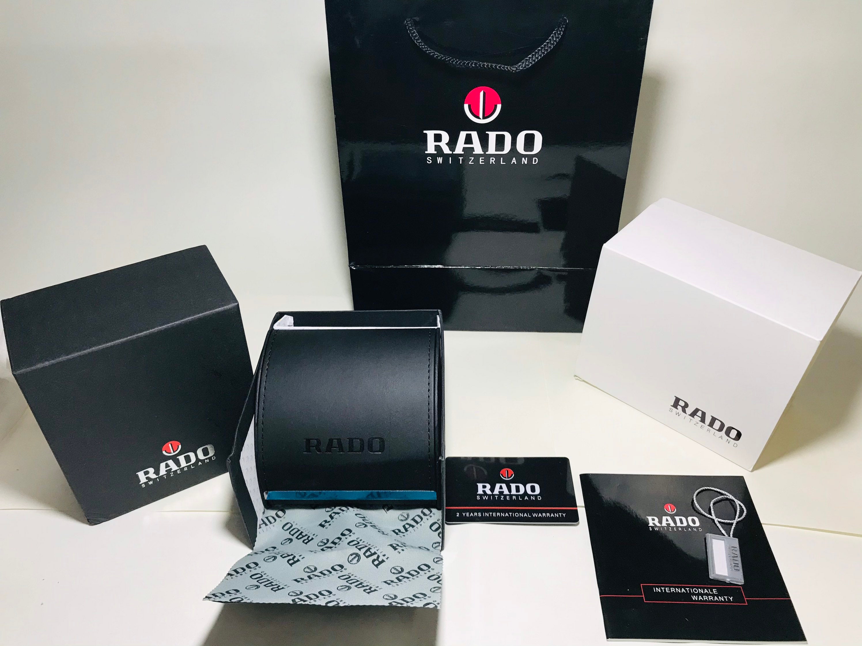 Luxury Black Rado Watch Box New with carton sleeve outer and | Etsy