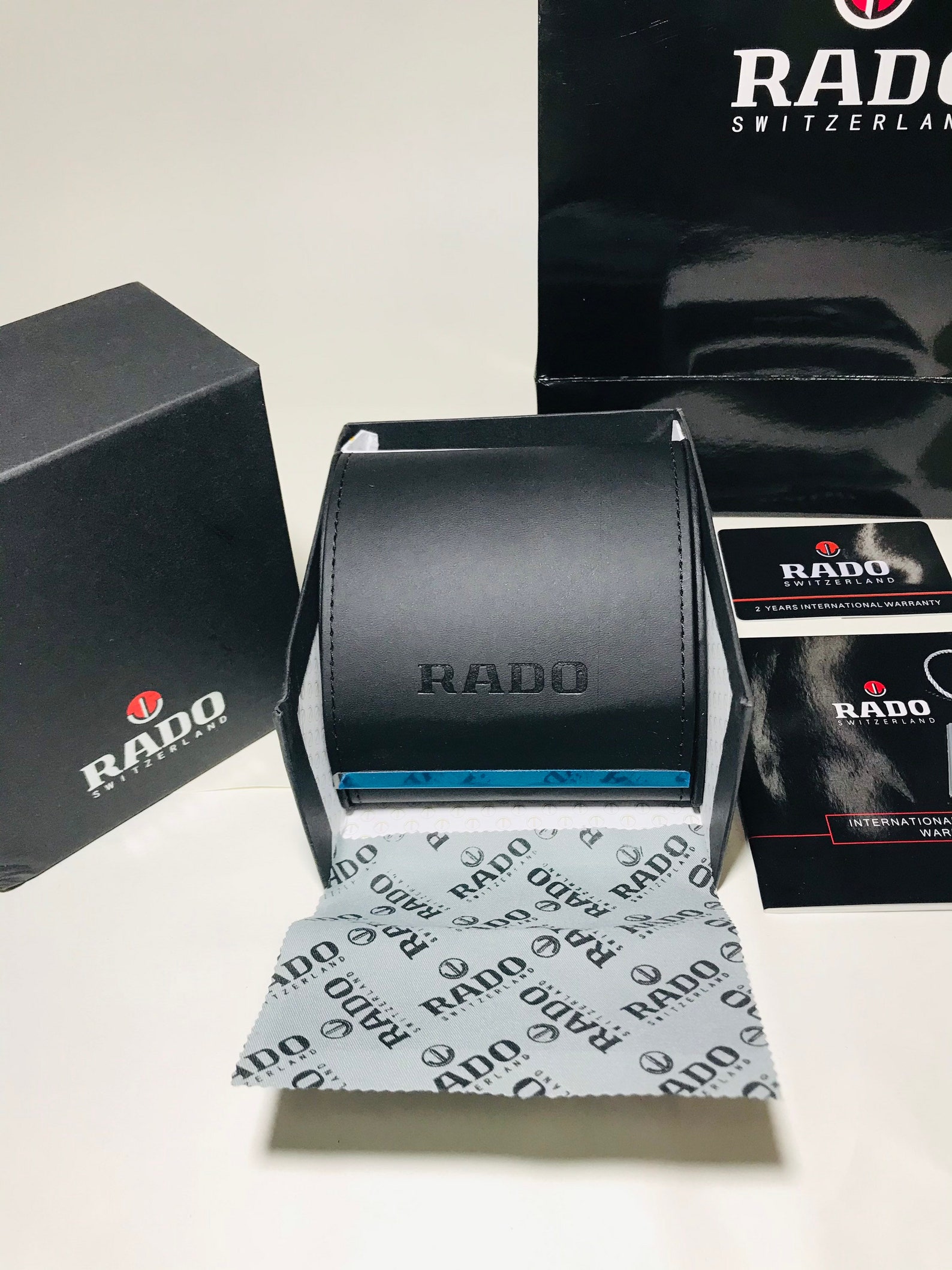 Luxury Black Rado Watch Box New with carton sleeve outer and | Etsy