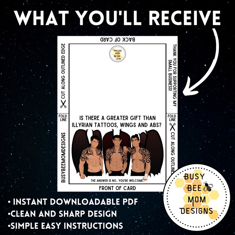 ACOTAR Card Bat Boys Card Funny Birthday Card ACOMAF Card | Etsy