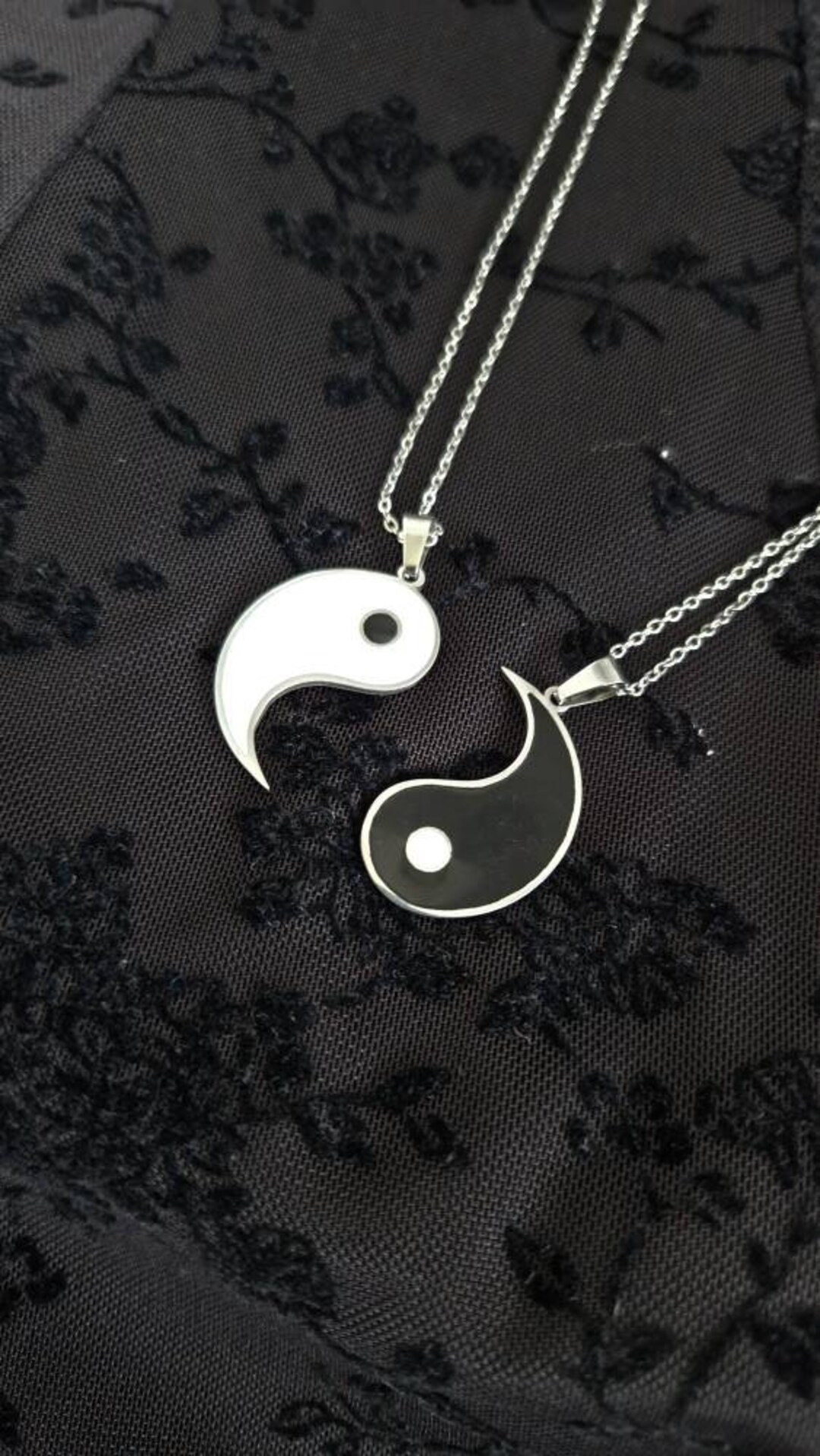 Yin Yang Friendship Necklace - Etsy
