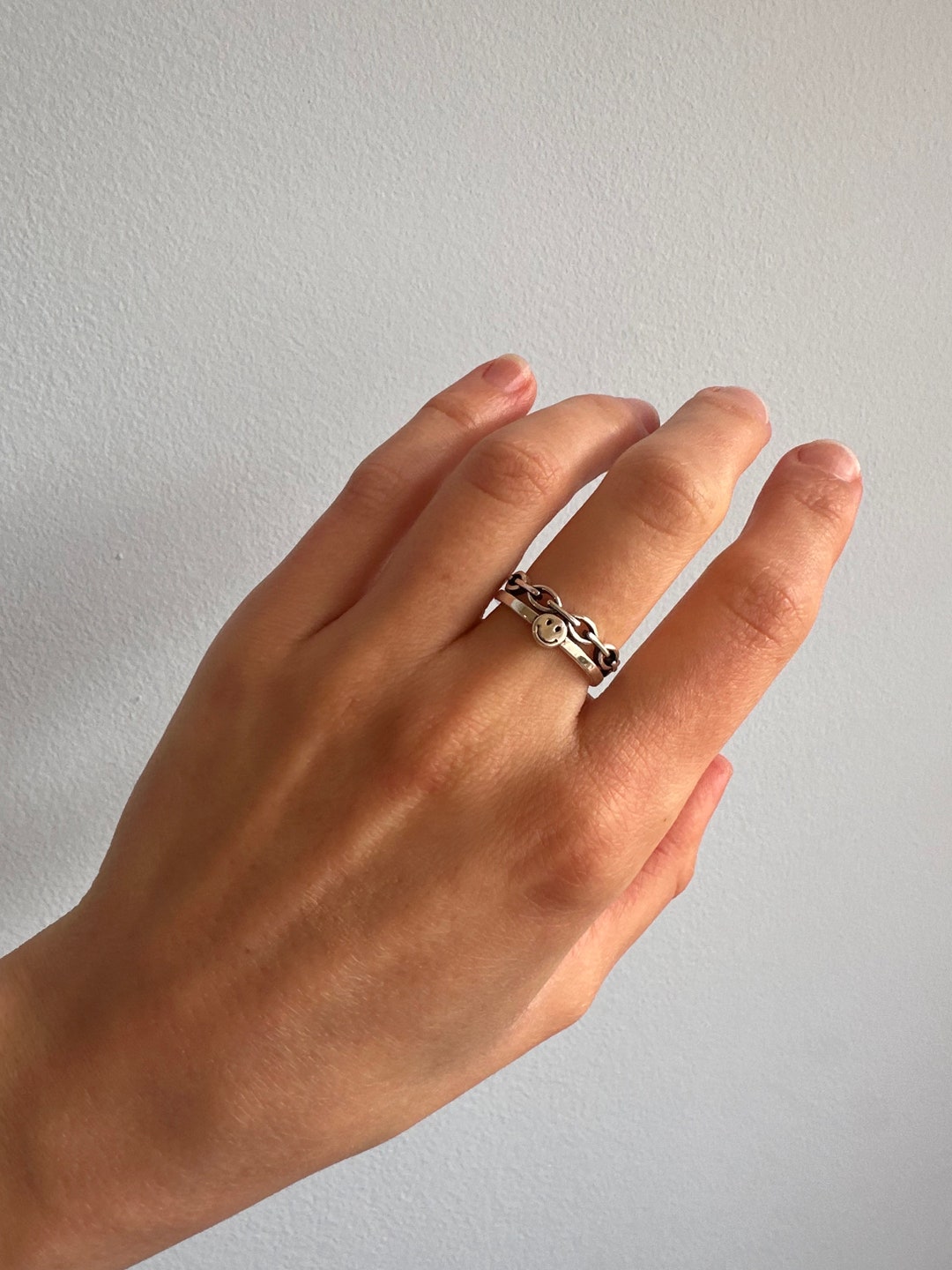 Smile Ring, Silver Ring, Smiley Ring, Happy Ring, Ring, Silver ...