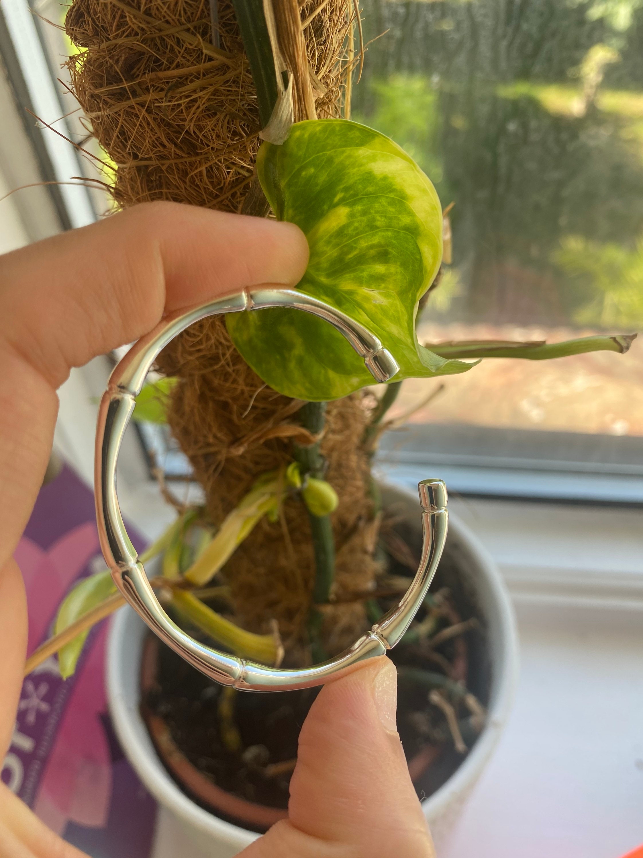 Thin Silver Bangle Dainty Silver Bracelet Silver Bangle - Etsy UK