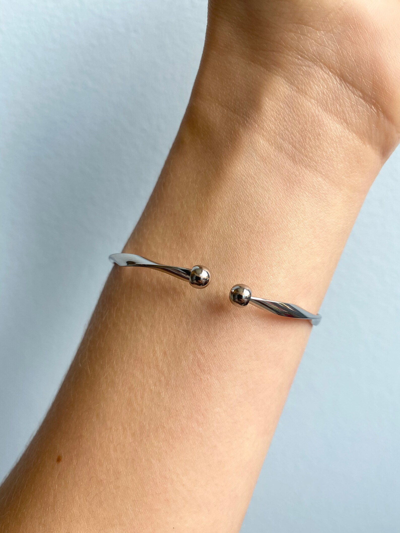 Silver Adjustable Bangle Bracelet Silver Bangle Adjustable - Etsy