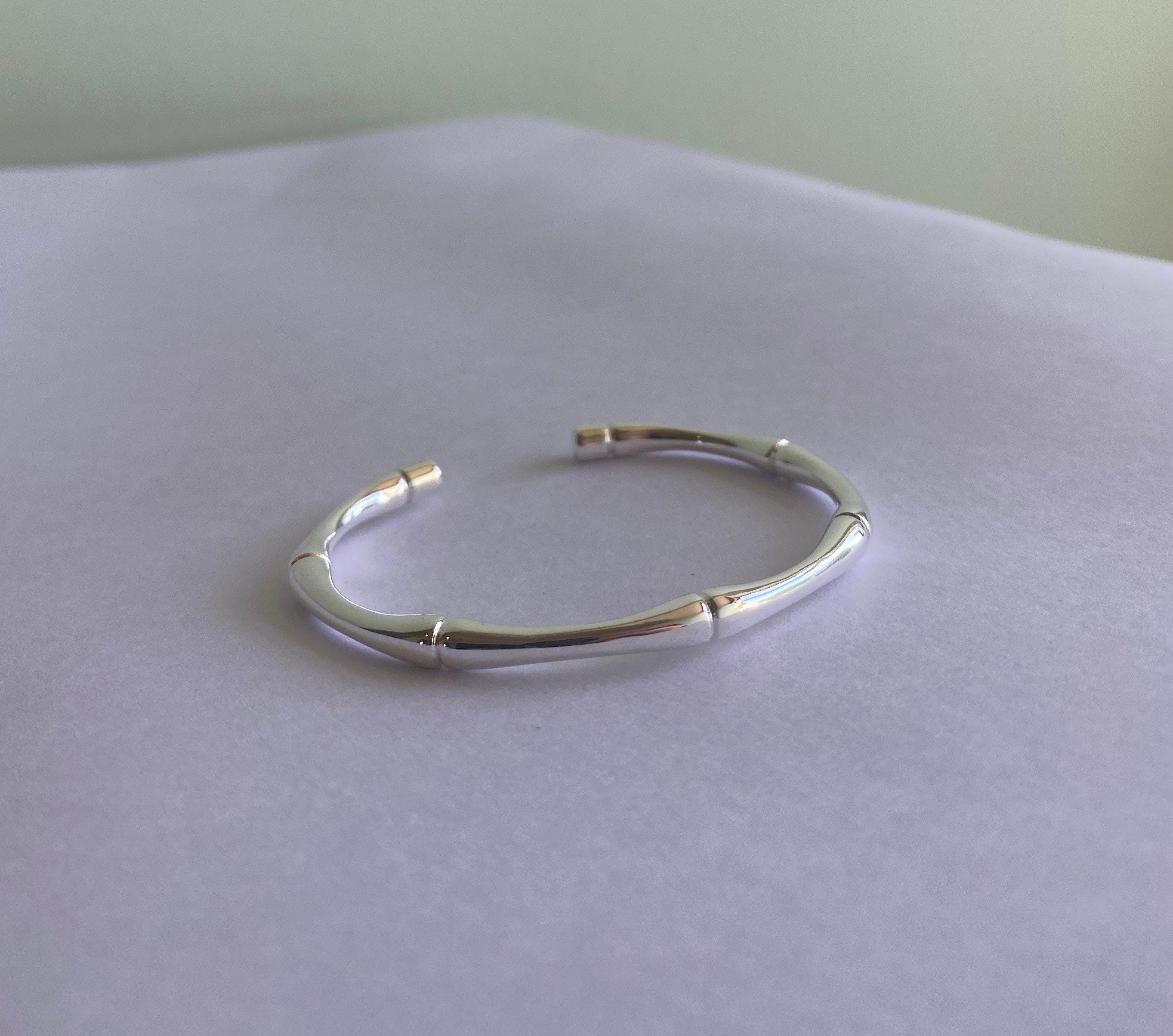 Thin Silver Bangle Dainty Silver Bracelet Silver Bangle - Etsy UK