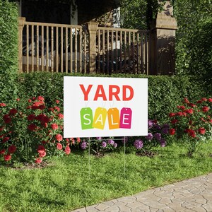 Yard Sale Sign - Etsy