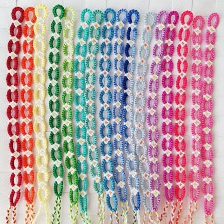 Daisy Flower Chain Bracelet - Etsy