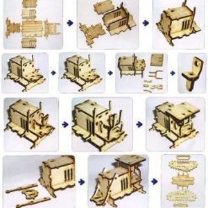 Laser Cut Bulldozer 3D Model Kit Cdr Ai Dxf Eps Pdf SVG Glowforge ...