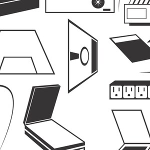 Computer Hardware SVG Cut Files | Digital Download | Cricut, Silhouette ...