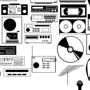 Vintage Gadget Clipart: Perfect for Digital & Print Designs | Old Tech ...