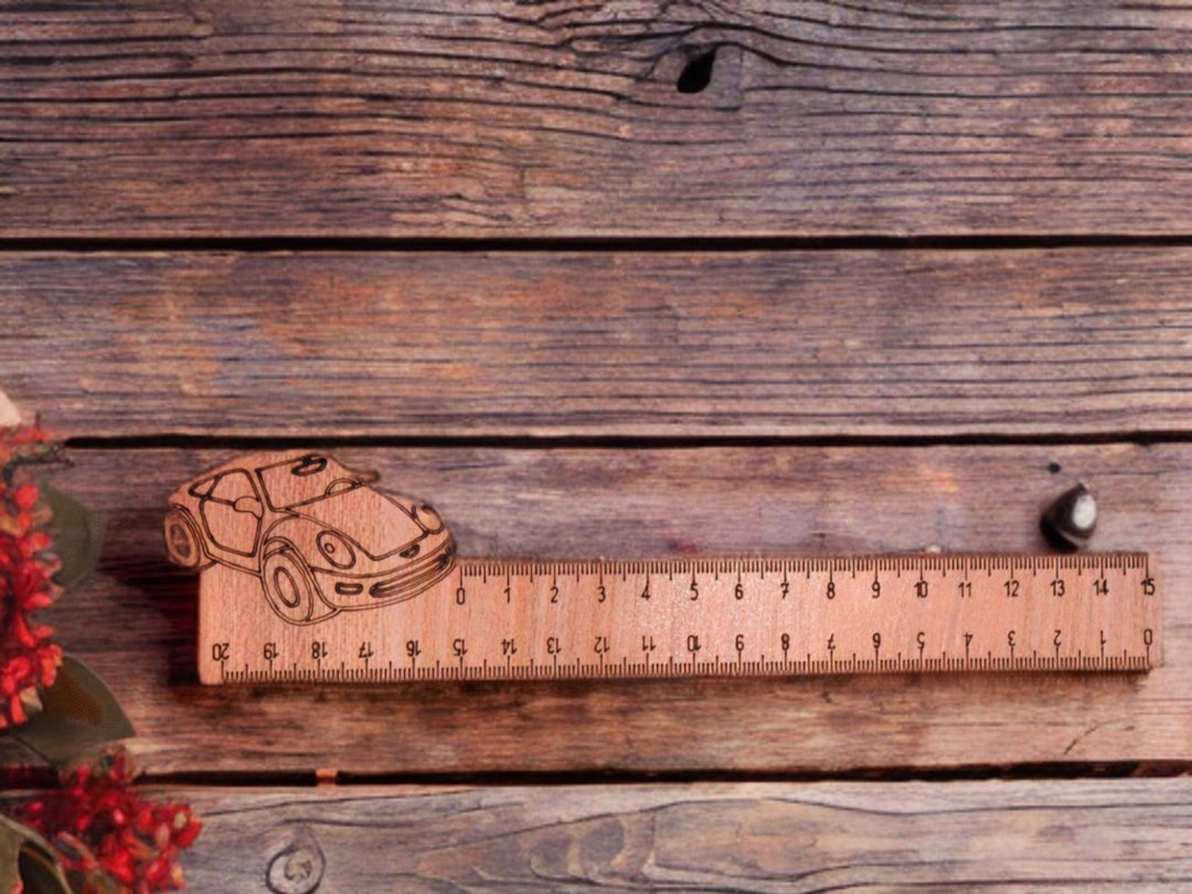 40 Designs Wooden Ruler Laser Cut Files, Kids' Rulers Metric ...