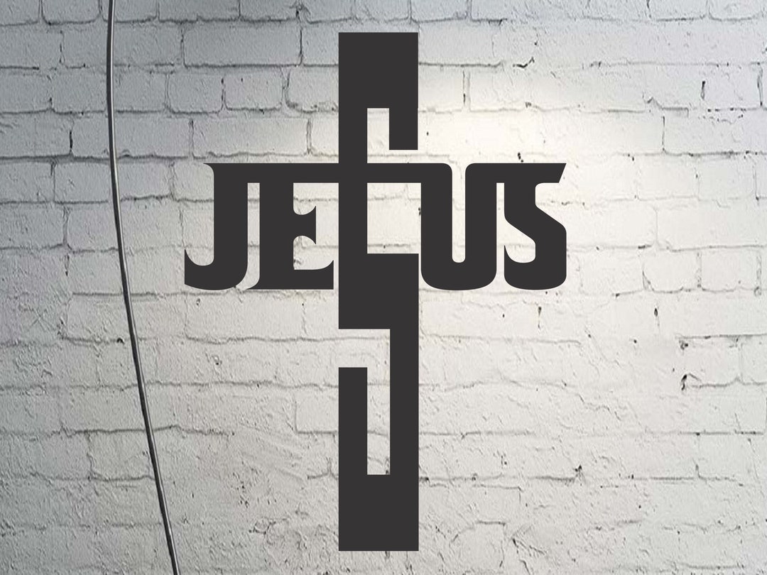 Jesus Cross Dxf Files Jesus Cross Laser Cut Jesus Cross Svg File for ...