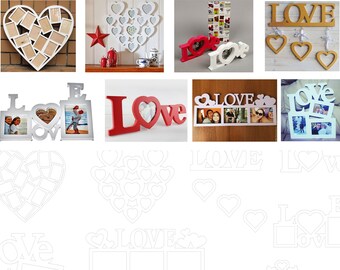 Laser Cut Digital File LOVE Photo Frame - Etsy