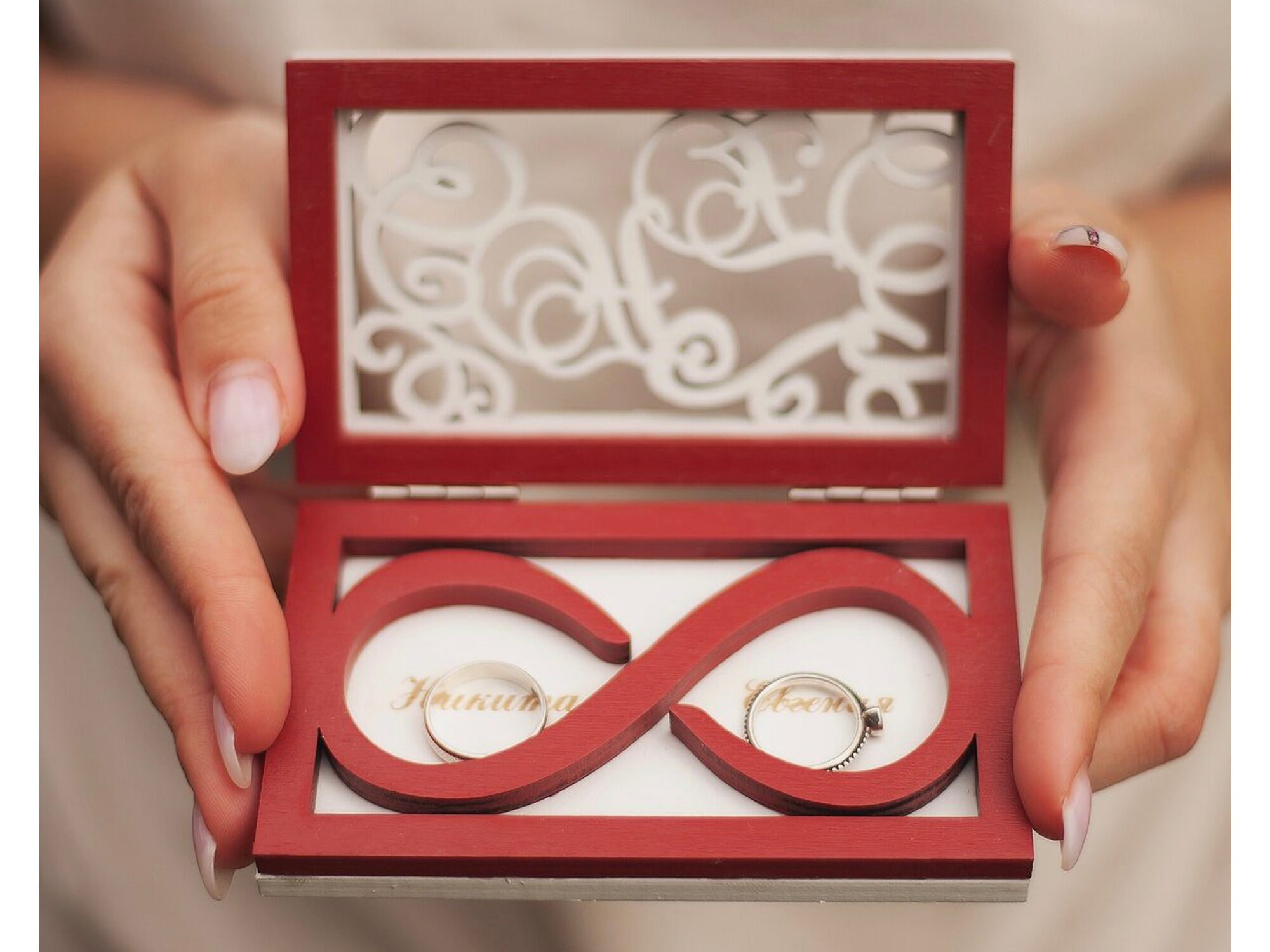 Laser Cut Ring Box Svg File Glowforge Ring Box Wedding SVG - Etsy UK