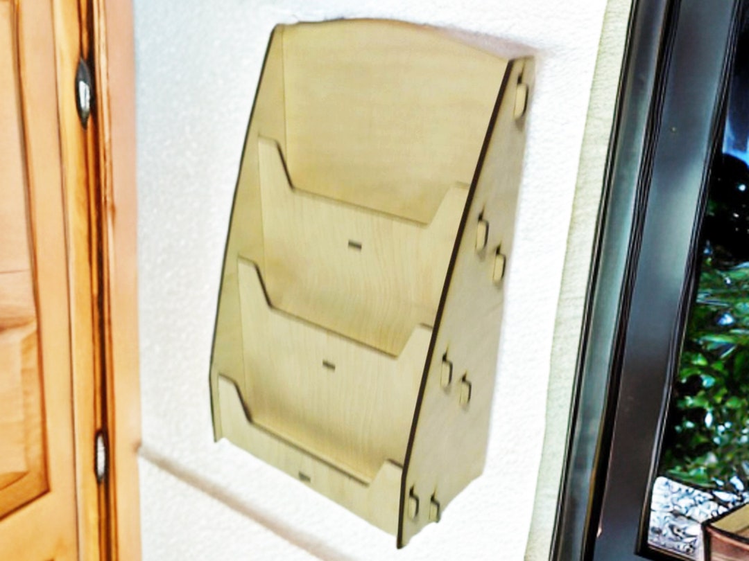 Laser Cut Wooden Magazine Display Rack Retail Counter Display Stand ...