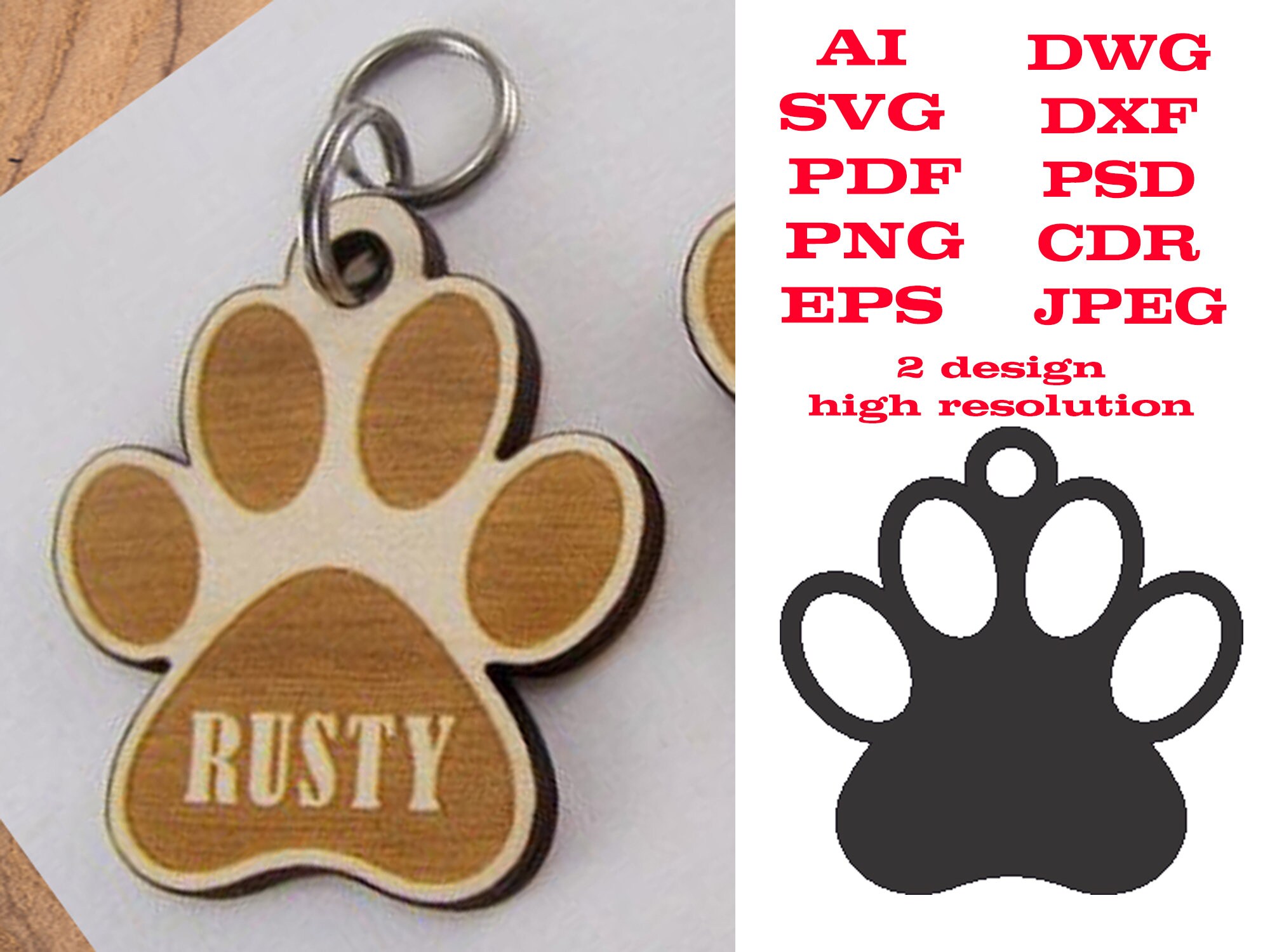 Dog Collar Tag Vector