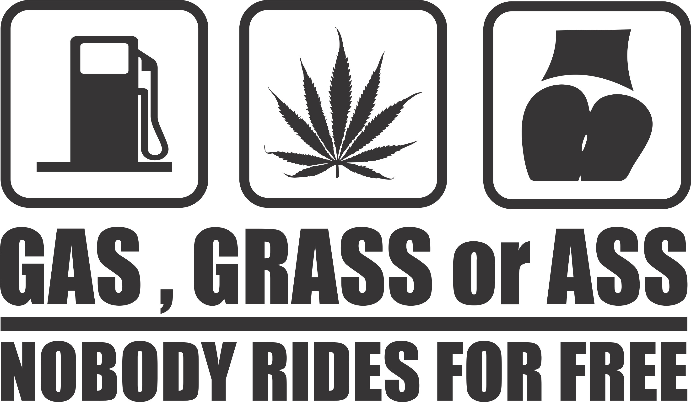 Gas Grass Or Ass svg Funny Car Decal svg Descarga - Etsy España