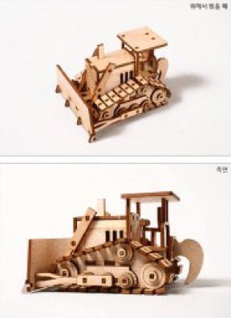 Laser Cut Bulldozer 3D Model Kit Cdr Ai Dxf Eps Pdf SVG - Etsy Canada