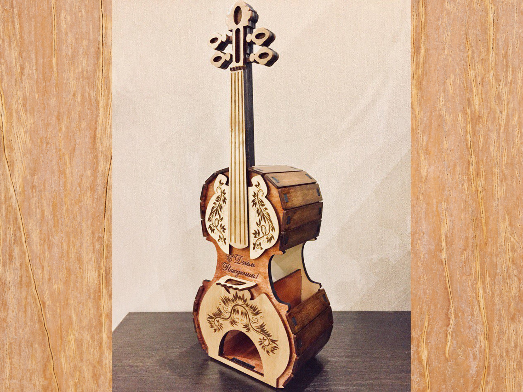 Laser Cut Violin Pattern Engrave Files Dxf / Cdr / SVG / - Etsy