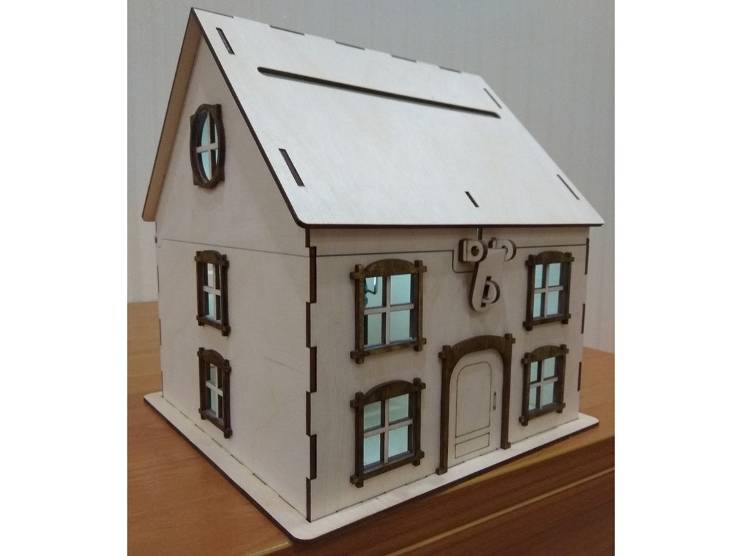 Money Box Laser Cut Svg Files, Coin Bank Files, Vector Files for Wood ...