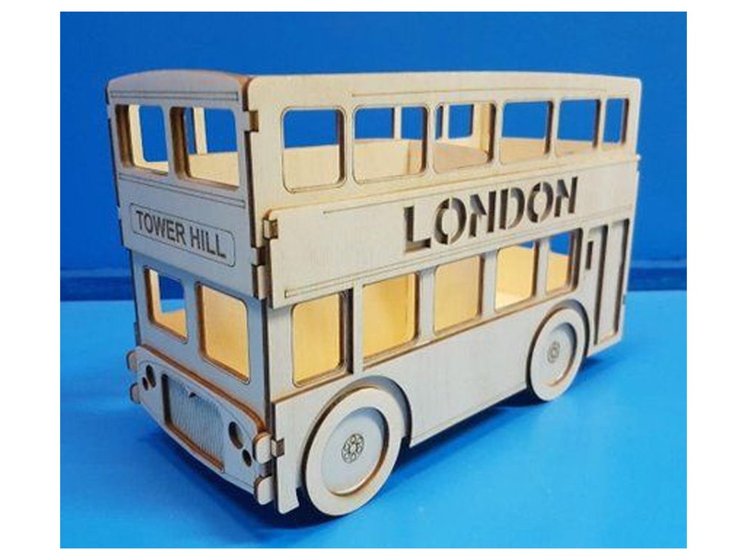 Pencil Stand London Bus SVG / Pen Holder Laser Cut Files / Wooden ...
