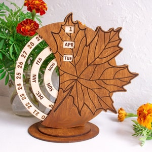 Set of 2 Laser Cut Perpetual Calendar Svg Files Ornament Glowforge Svg ...