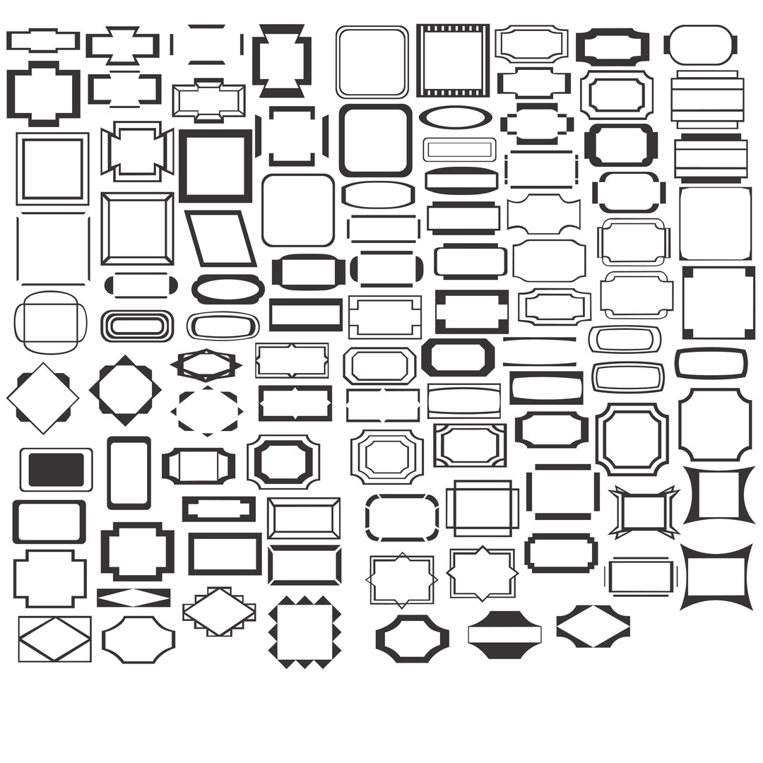 Frame & Border SVG Cut Files | Digital Download | Cricut, Silhouette ...