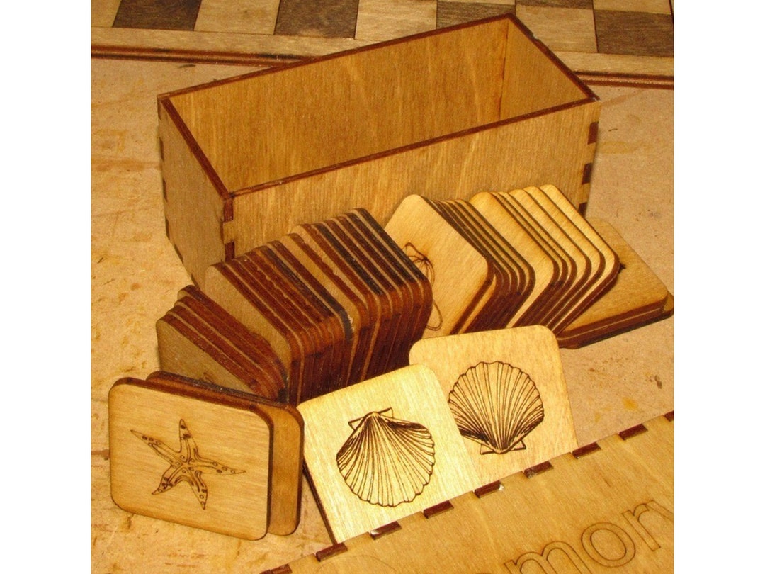 Laser Cut Memory Concentration Game for Kids Vector EPS DXF SVG - Etsy