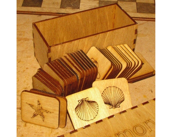 Laser Cut Memory Concentration Game for Kids Vector EPS DXF SVG - Etsy