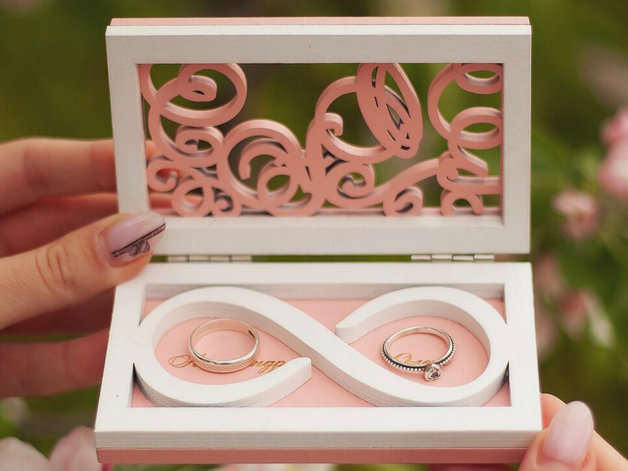 Laser Cut Ring Box Svg File Glowforge Ring Box Wedding SVG - Etsy UK