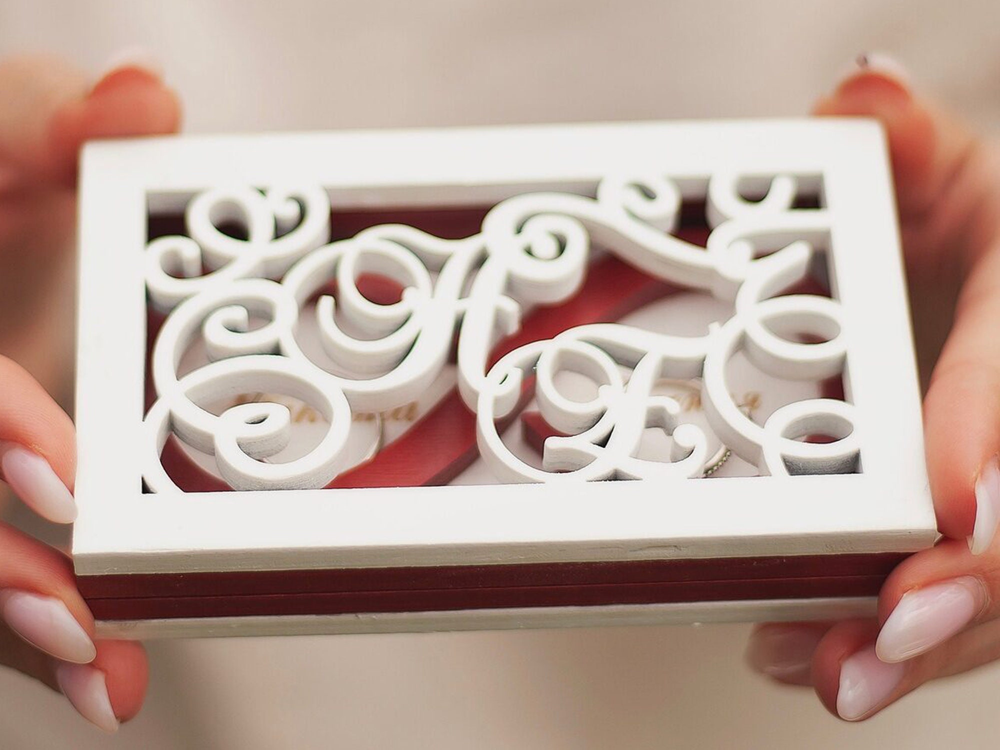 Laser Cut Ring Box Svg File Glowforge Ring Box Wedding SVG - Etsy UK