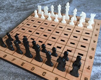 Laser Cut Chess Set, CNC Chess Svg, Chess Cnc, Chess Dxf, Educational ...
