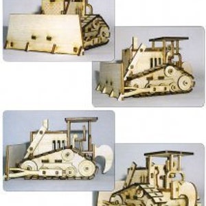 Laser Cut Bulldozer 3D Model Kit Cdr Ai Dxf Eps Pdf SVG Glowforge ...