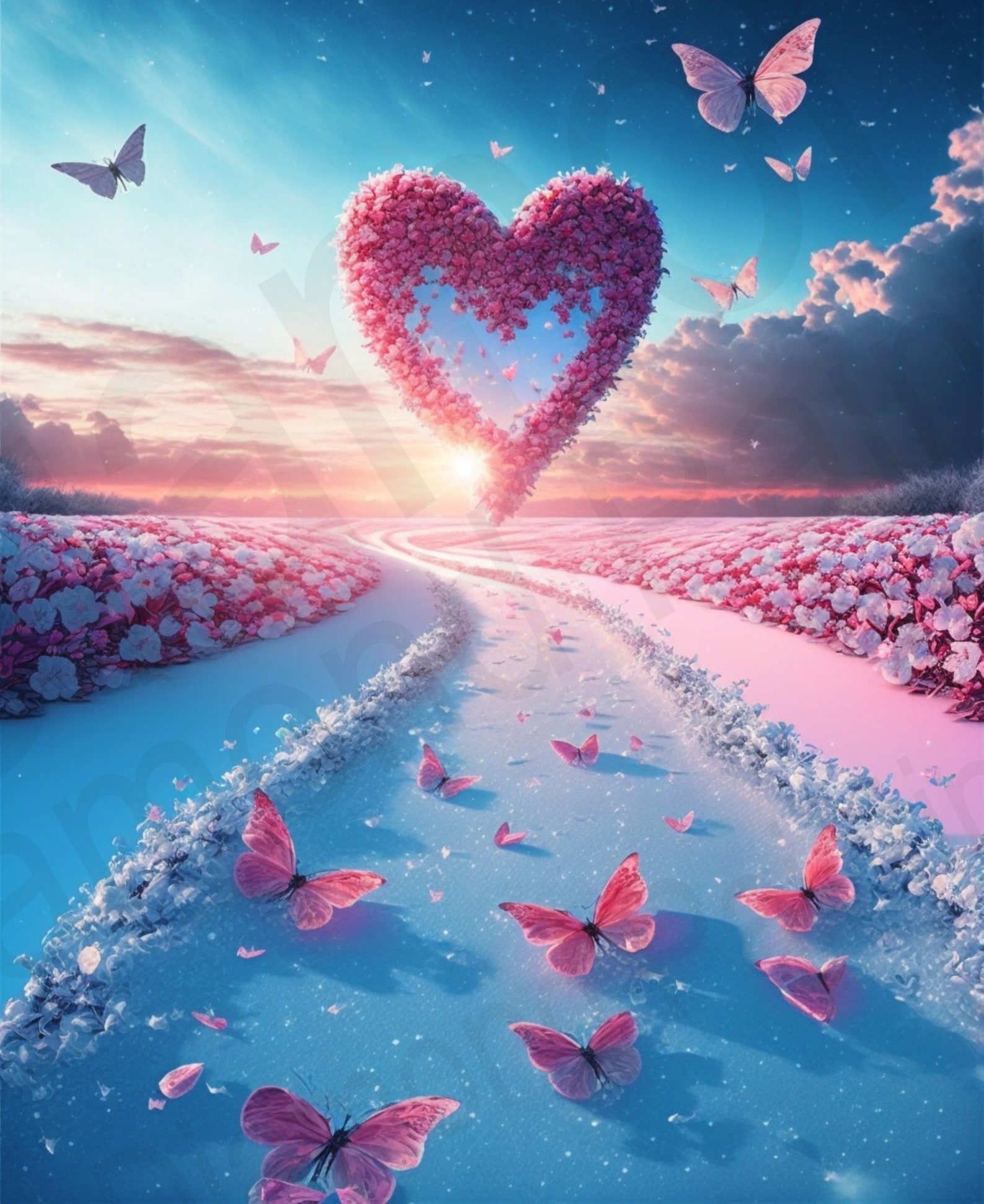Diamond Painting 30 X 40 Cm Winter Wonderland Romantic Snowscape With ...