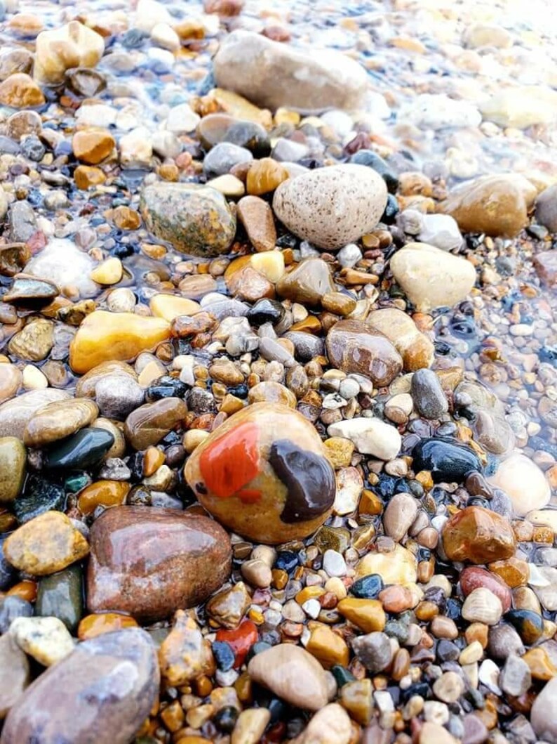 10 Petoskey Puddingstone Platter, Fruit Bowl, Stones, Michigan Made,one ...