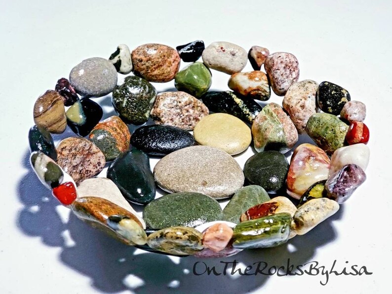 10 Petoskey Puddingstone Platter, Fruit Bowl, Stones, Michigan Made,one ...