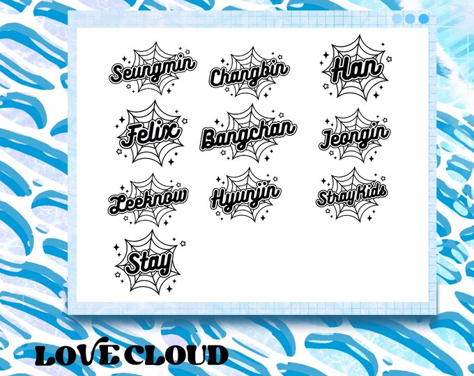 Stray Kids SKZ Lightstick Holographic Decal Stickers for Stays ...