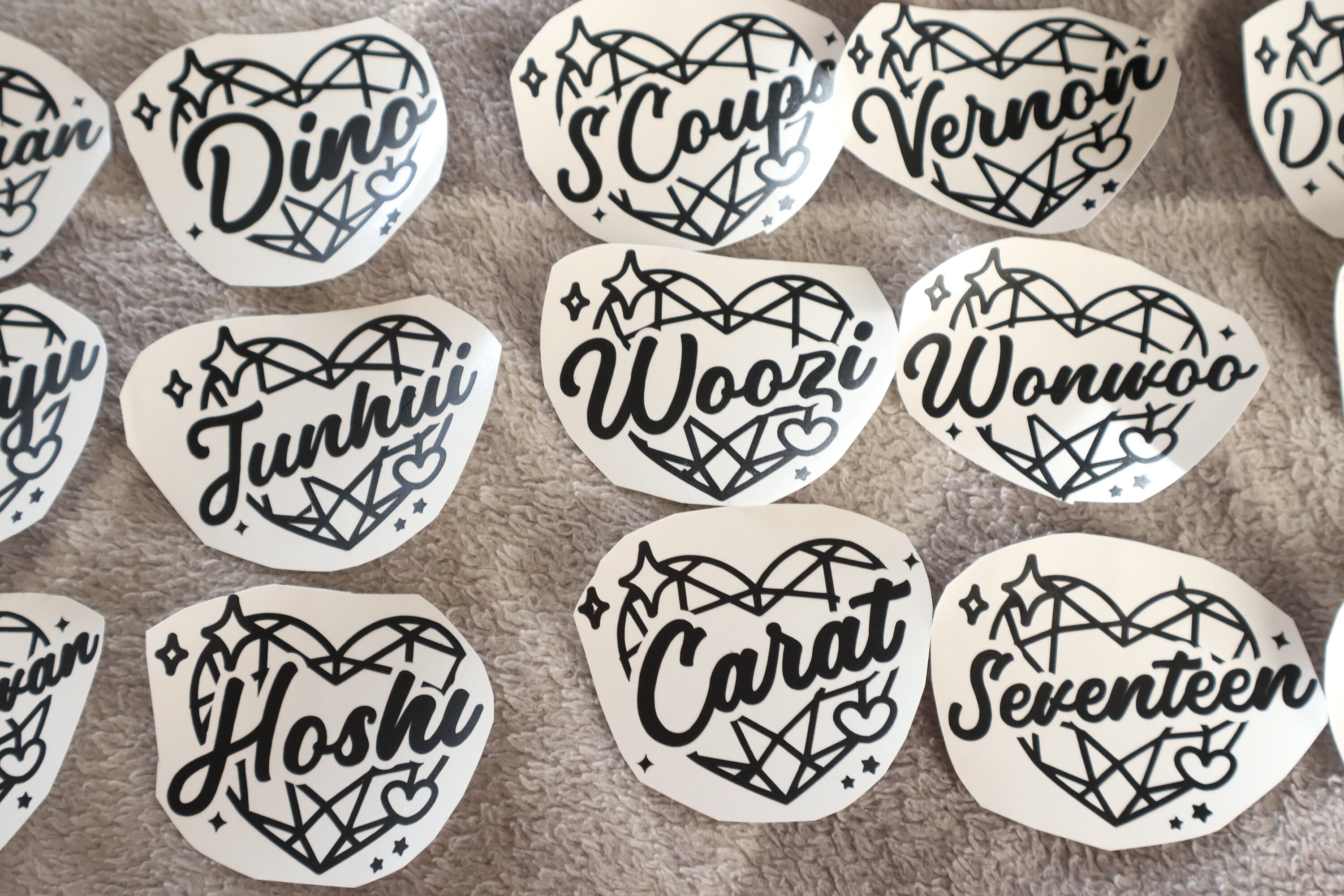 SEVENTEEN SVT Lightstick Holographic Decal Stickers for - Etsy