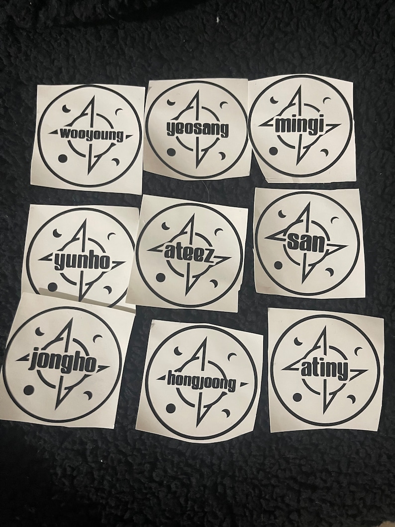 ATEEZ Lightstick Holographic Decal Stickers for Atiny & - Etsy