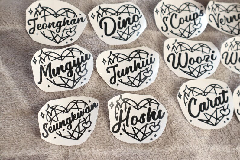 SEVENTEEN SVT Lightstick Holographic Decal Stickers for - Etsy