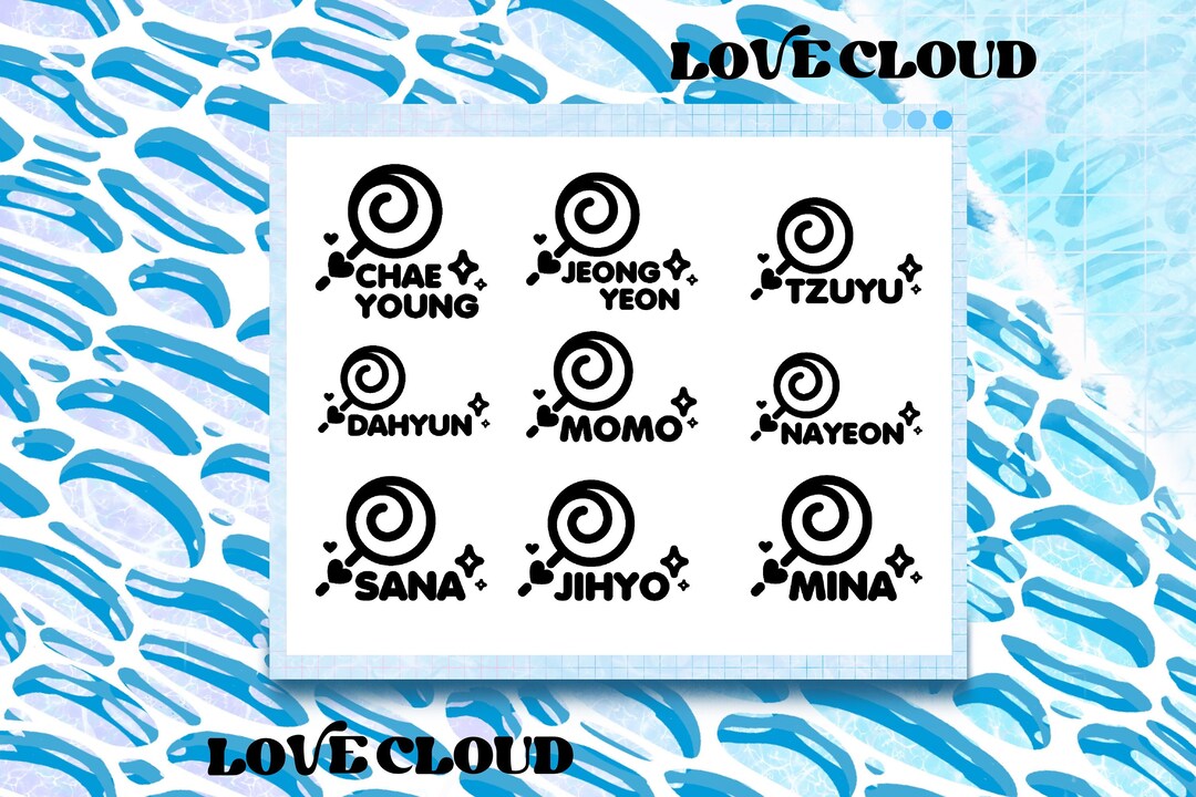 TWICE Lightstick Holographic Decal Stickers for Once // Kpop Heart ...